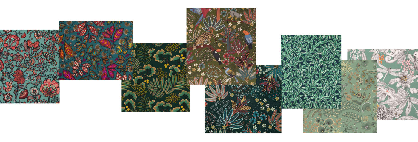 Une sélection de tissus verts pour le printemps - Mes Rideaux Blog